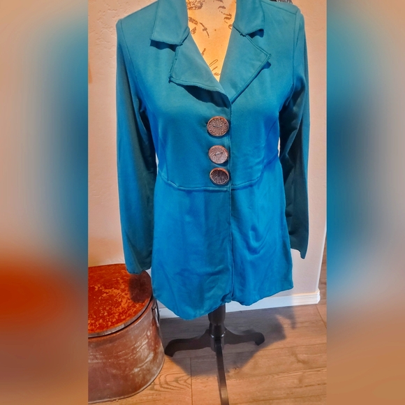 neon buddha | Jackets & Coats | Neon Buddah Teal Buttonup Womens Jacket ...